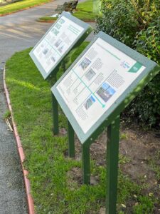 Interpretation lectern with premium grade display panel